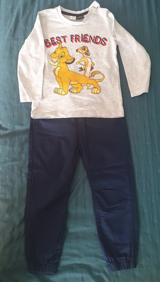 Lot majica i pantalone-98/104cm Lion King