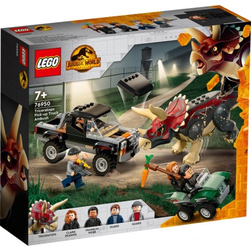 LEGO Napad triceratopsa na pikap 76950