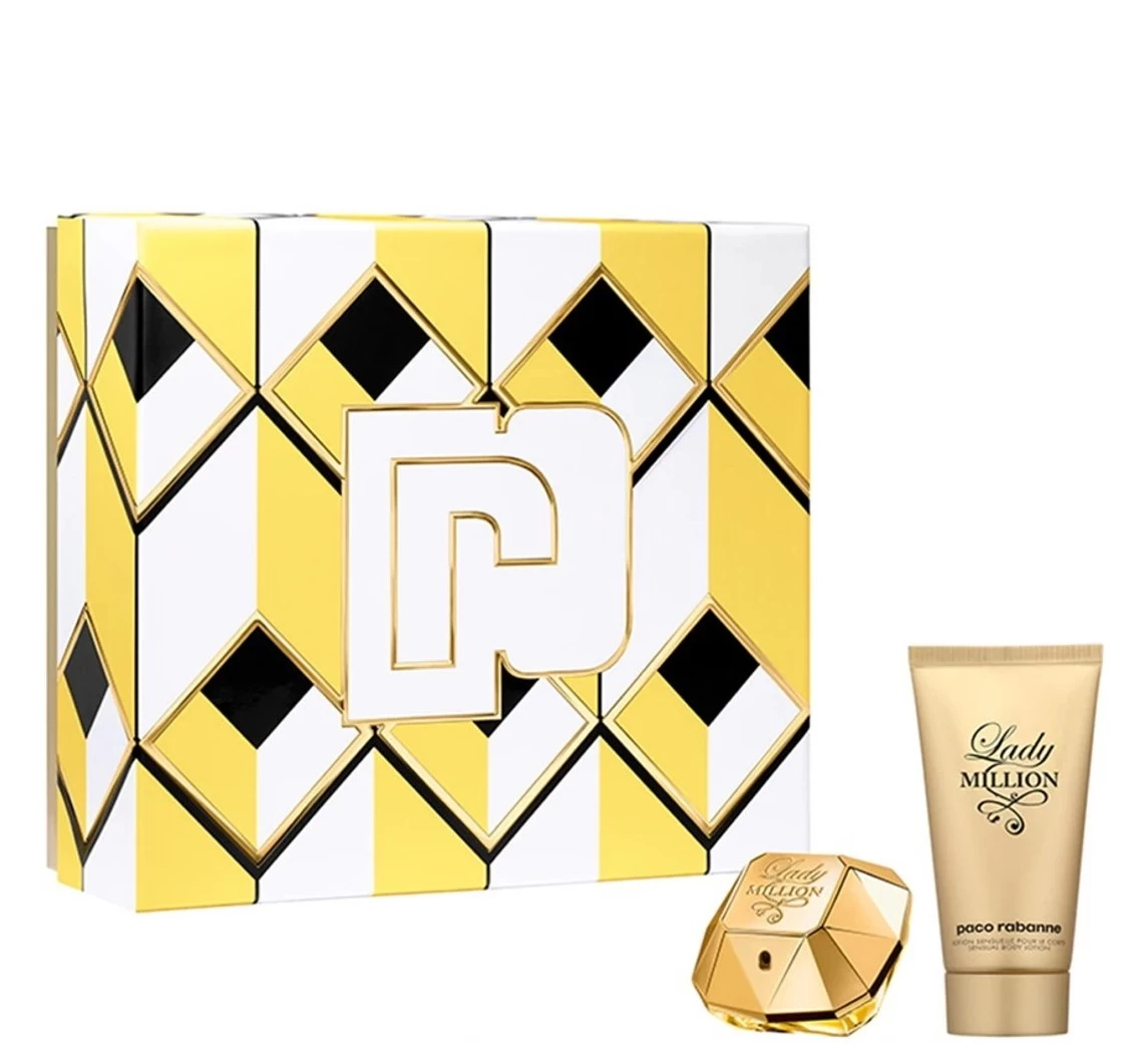 PACO RABANNE LADY MILLION SET(EDP 50ML+BODY LOSION 75ML)