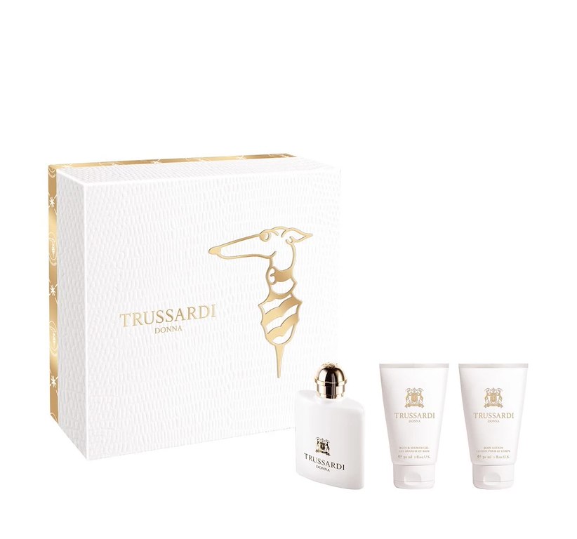 TRUSSARDI DONNA SET(EDP 30ML+BODY LOSION 30ML+SHOWER GEL 30ML)80C426