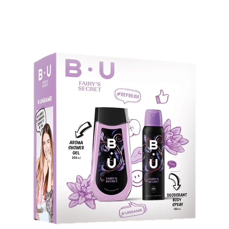 BU SET FAIRY SECRET (GEL ZA TUŠIRANJE 250ML+DEO 150ML)