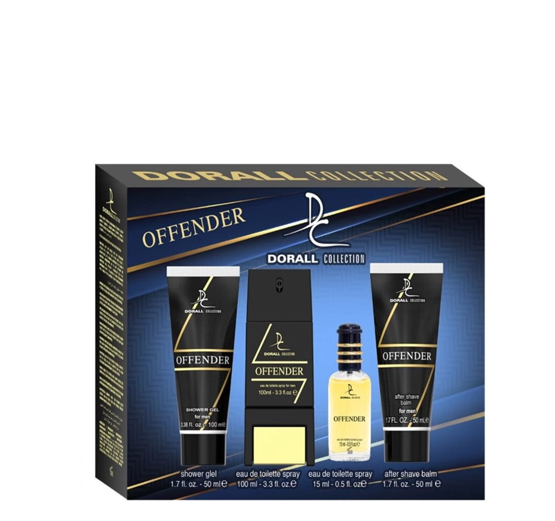 DORALL SET MEN OFFENDER (EDT 100ML+ EDT 15ML+ ASH 50ML+GEL ZA TUŠIRANJE 50ML)