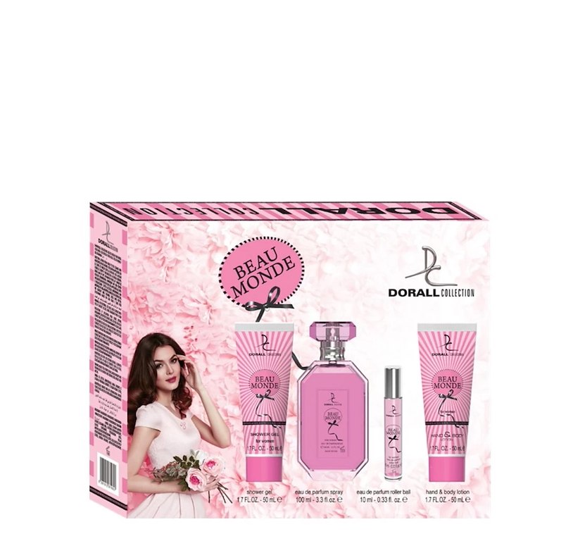 DORALL SET W. BEAU MONDE (EDT 100ML+ EDT ROLL 10ML+ LOSION 50ML+GEL ZA TUŠIRANJE 50ML)