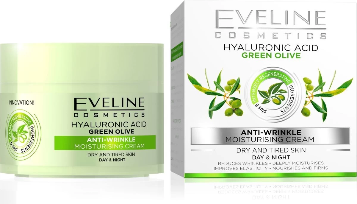 EVELINE KREMA ZA LICE NATURE LINE +6 ANTI-AGE 50ML GREEN OLIVE+POKLON