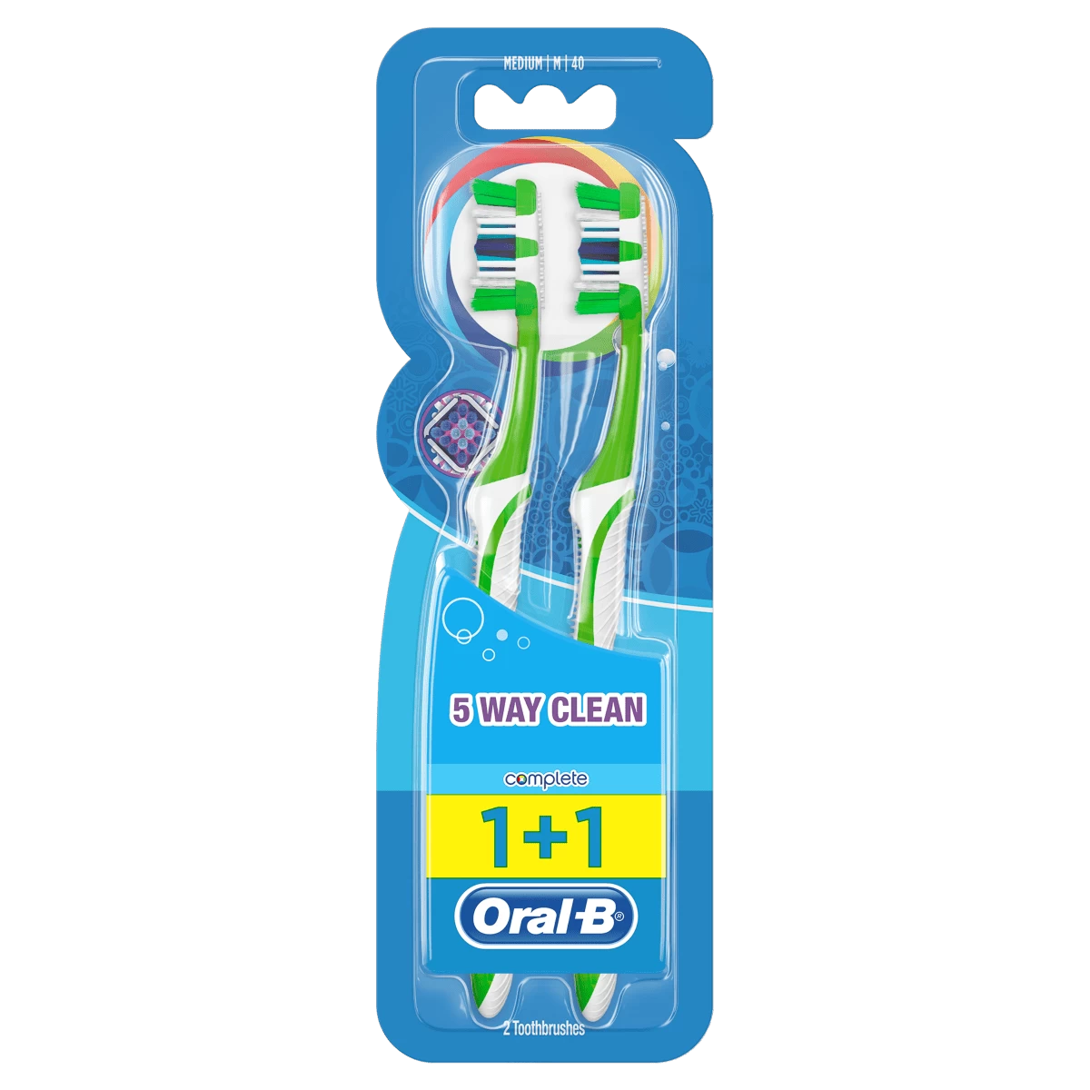 ORAL B ČETKICA 1+1 COMPLETE 5-WAY 40 MEDIUM