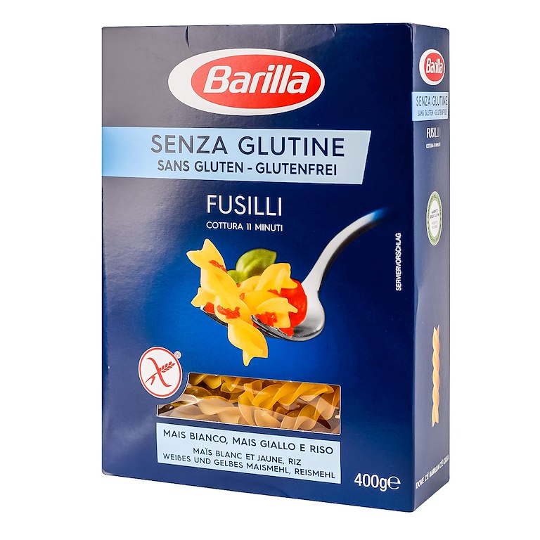 Barilla testenina fusilli bez 400 g glutena barilla