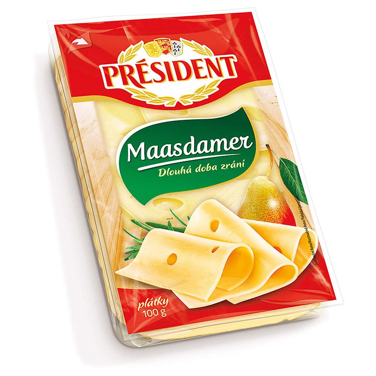 President sir masdamer slice 100g president