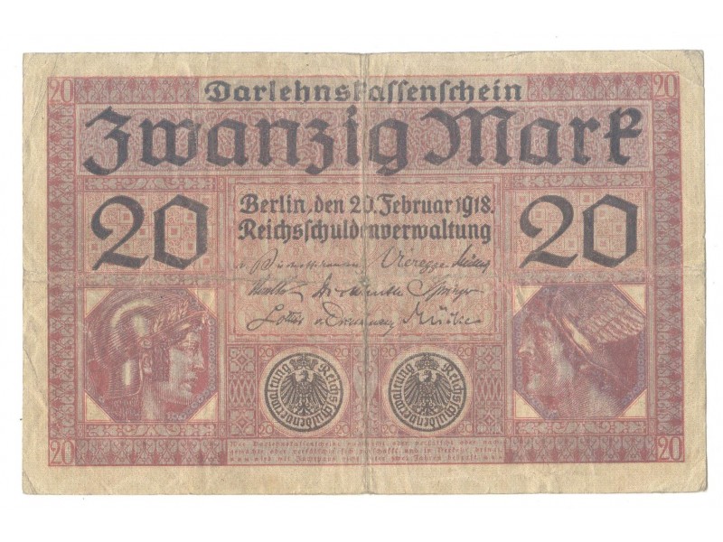 Nemacka 20 maraka 1918