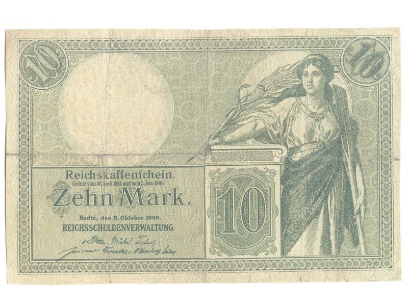 Nemacka 10 maraka 1906