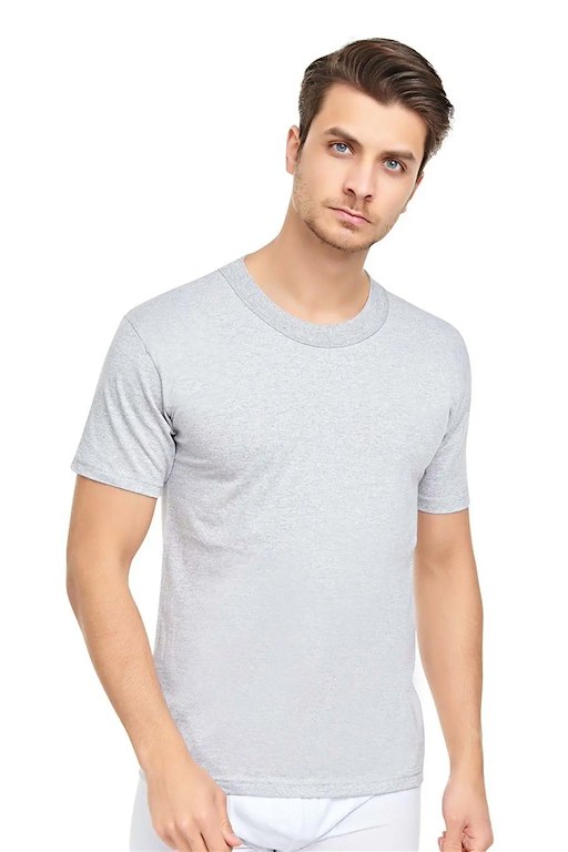 CENNETOGLU Muška majica sa okruglim izrezom siva
