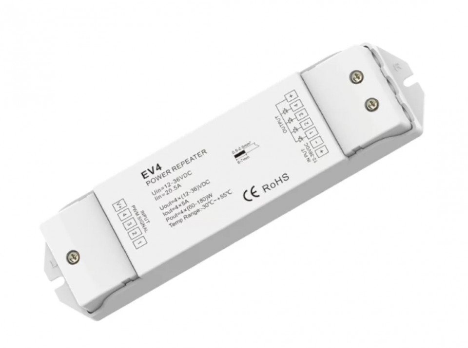 RF pojačivač signala za LED rasvetu 5A 12-36VDC 4CH