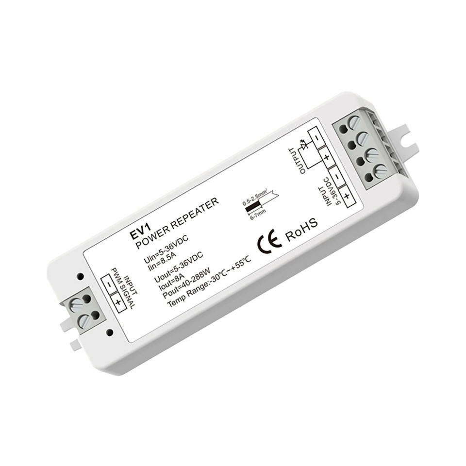 RF pojačivač signala za LED rasvetu 8A 5-36VDC 1CH