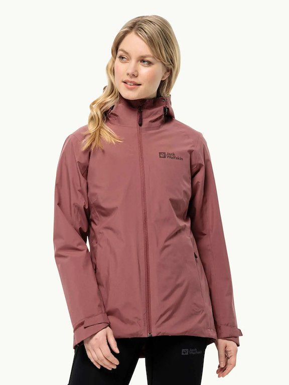 JACK WOLFSKIN Ženska jakna Glaabach 3 u 1 JW-1115611 roze