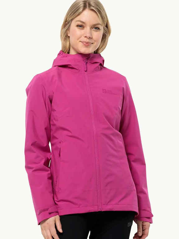 JACK WOLFSKIN Ženska jakna za planinarenje Moonrise 3 u 1 JW-1115621 ciklama