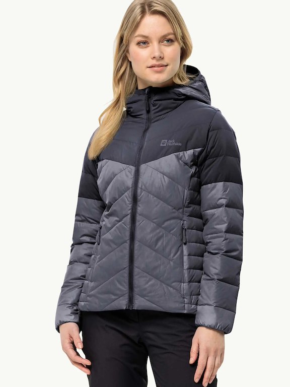 JACK WOLFSKIN Ženska jakna Tundra Down Hoody JW-1206642 siva