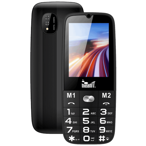 MeanIT Mobilni telefon - Senior 15, Crni