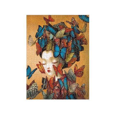 Madame Butterfly, 1000 piece Jigsaw Puzzle : 1000 pieces. Finished puzzle 500x700mm, Boxed 195x195x50mm.