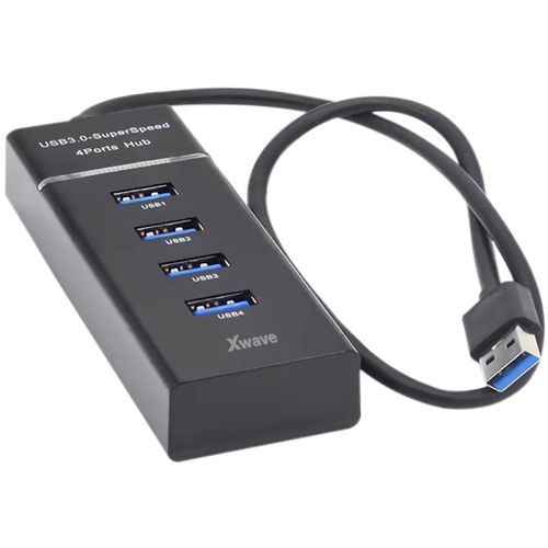 Xwave USB HUB 141 30cm,USB 4-port na USB3+3xUSB2.0