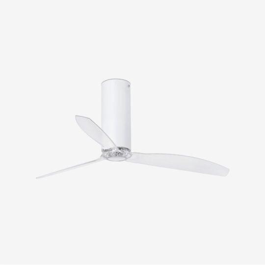 FARO TUBE FAN M Sjajni beli/providni ventilator sa DC motorom – 32033