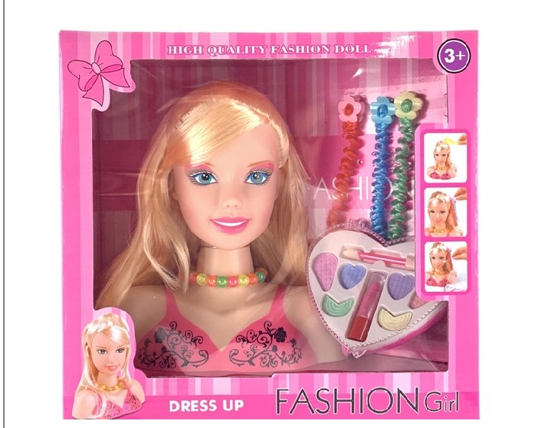Barbie glava lutka za šminkanje