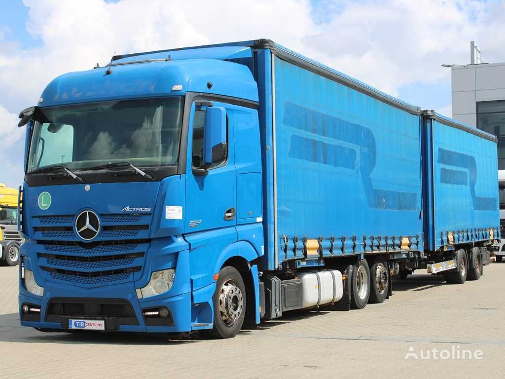 Mercedes-Benz Actros 2542 kamion sa klizna zavesa cerada + prikolica sa kliznom ceradom