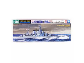 Model Kit Battleship - 1:700 Brit Hood &amp; E Class Destroyer Water Line Series