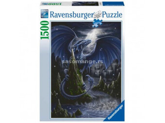 RAVENSBURGER Puzzle (slagalice) - Crno-plavi zmaj RA17105