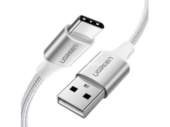 Ugreen USB-A 2.0 na USB tip C kabl Alu.0.25m Beli ( 60129 )