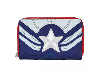 Marvel Falcon Captain America Cosplay Zip Around Wallet