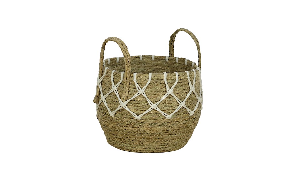 Ukrasna korpa Boho 28x28x24cm natural