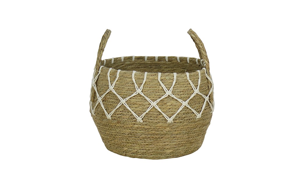 Ukrasna korpa Boho 33x33x27cm natural