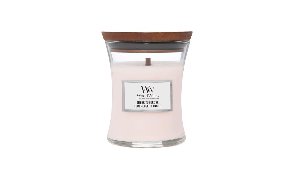 Woodwick mirisna sveća Sheer Tuberose Mini