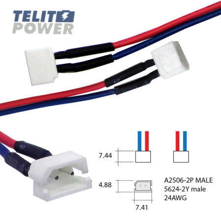 Konektor 5624-2Y MALE 24AWG ( P-2308 )
