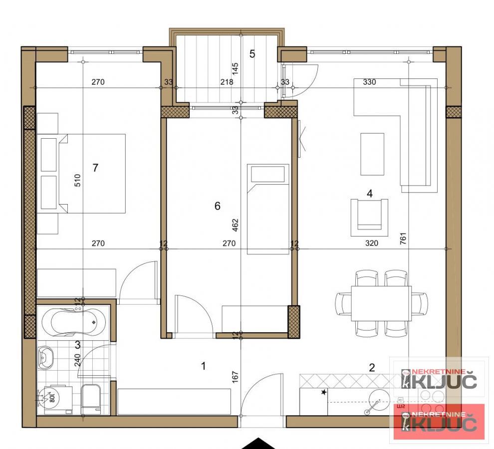 TELEP - LIMAN 4, 65m2, Trosoban sa PDV