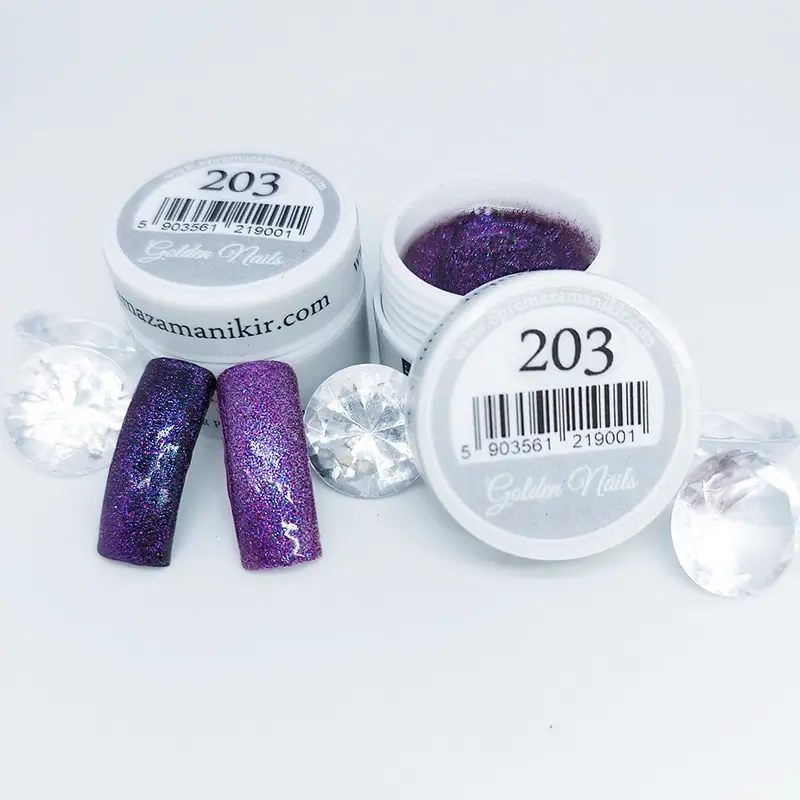 Gel u boji sa holo glitterima 203- 5g