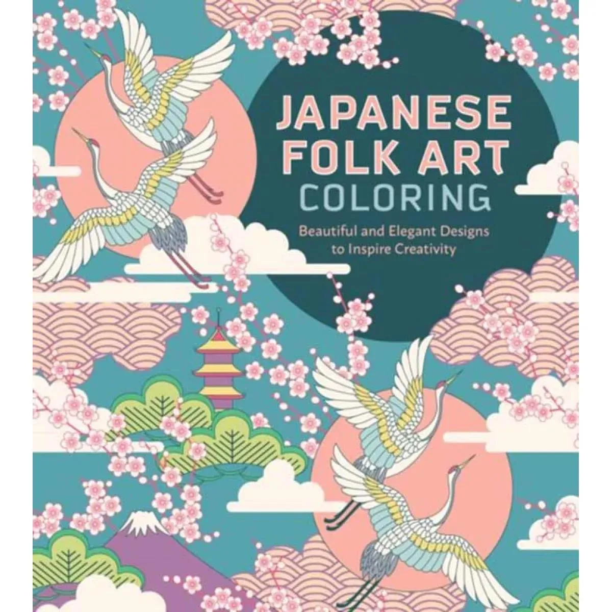 ART THERAPY JAPANESE FOLK ART COLOURING BOOK