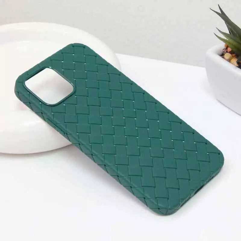 Maska Weave case za iPhone 12 zelena