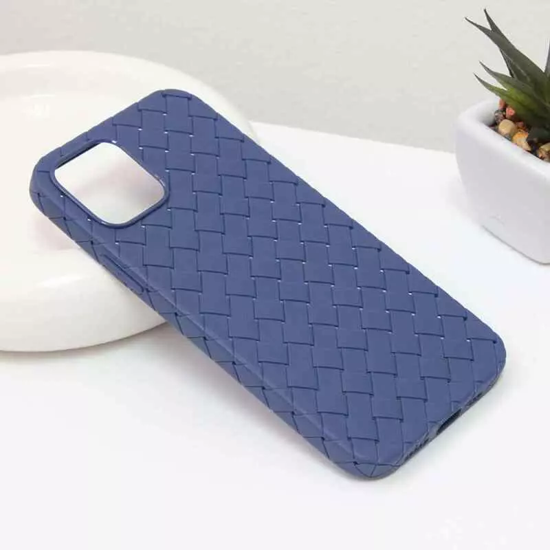 Maska Weave case za iPhone 12 plava