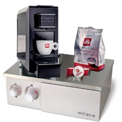 Aparat za espresso M9 kompatibilan sa MPS kapsulama + postolje + 90 kapsula