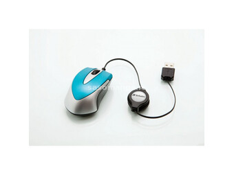 VERBATIM USB GO-MINI OPTICAL TRAVEL CARIBBEAN BLUE 49022
