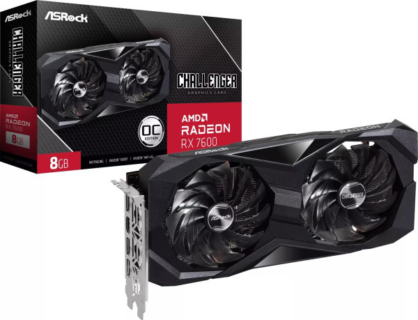 SVGA Asrock Radeon RX 7600 Challenger 8G OC