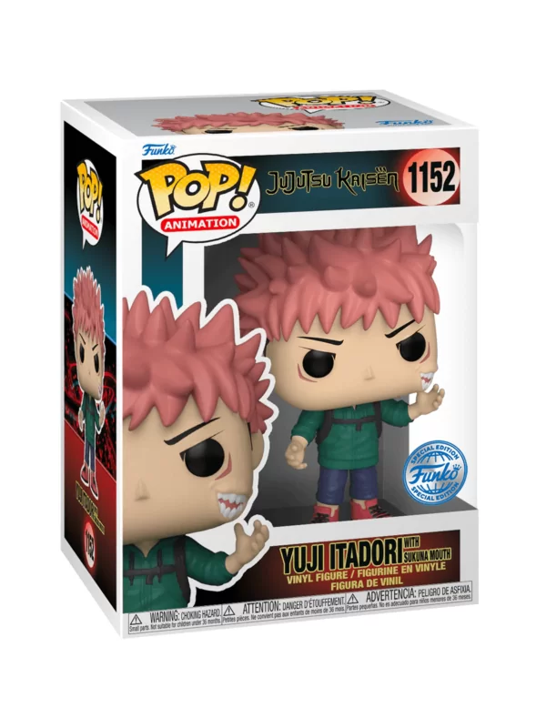 Bobble Figure Anime – Jujutsu Kaisen POP! – Yuji Itadori with Sukana Mouth – Special Edition 9cm