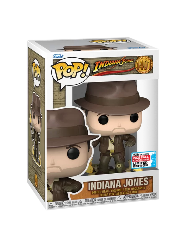 Bobble Figure Indiana Jones POP! – Indiana Jones (with Snakes) – Convention Limited Edition 9cm