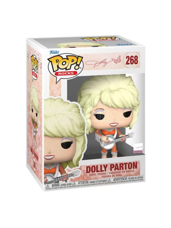 Bobble Figure Rocks POP! – Dolly Parton – Diamond Collection 9cm