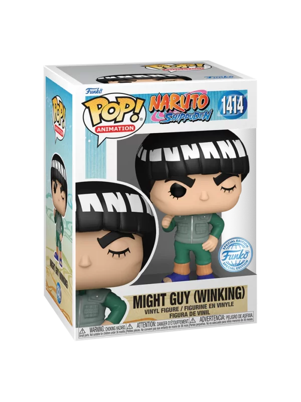 Bobble Figure Anime – Naruto Shippuden POP! – Might Guy (Winking) – Special Edition 9cm