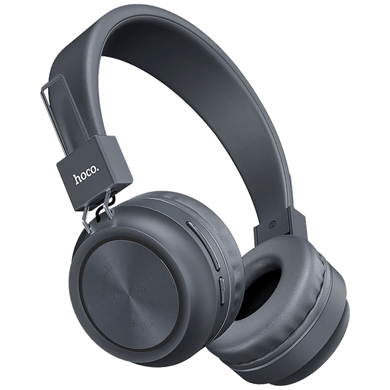 hoco. Bežične stereo slušalice, Bluetooth, do 12h rada, mikrofon – W25 Promise Sive