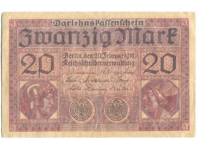 Nemacka 20 maraka 1918