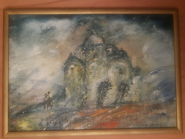 S.N. Kanjoš ,Ravanica, uramljeno 455x635 mm.