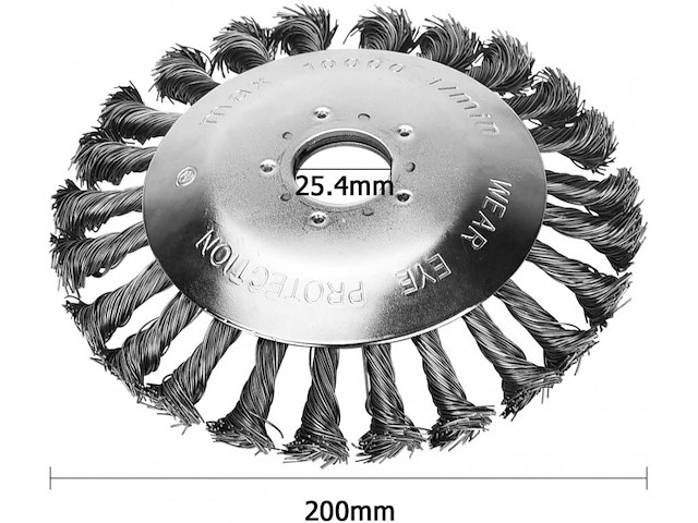 Metalna žičana četka za trimer - 200 mm