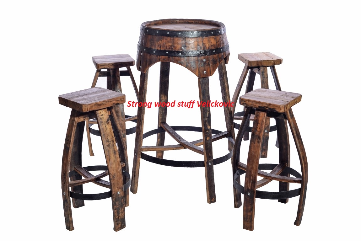 Bar sto + 4 stolice BURE